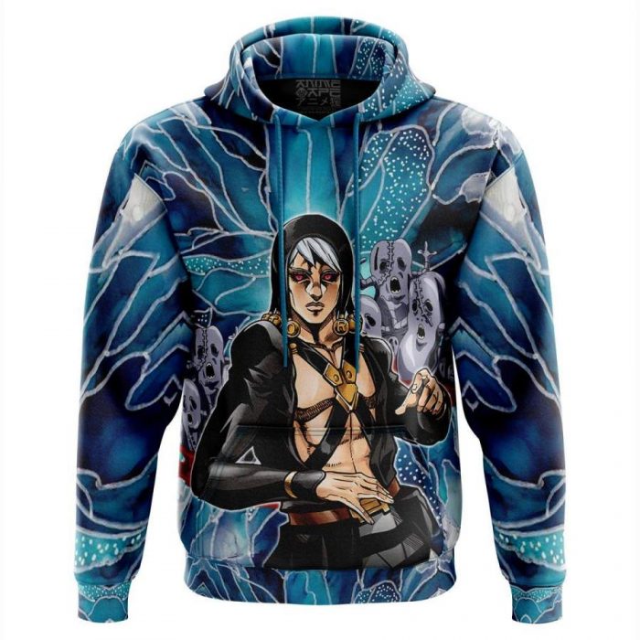 Risotto Nero Metallic Jojo's Bizarre Adventure Hoodie - JJBA Store